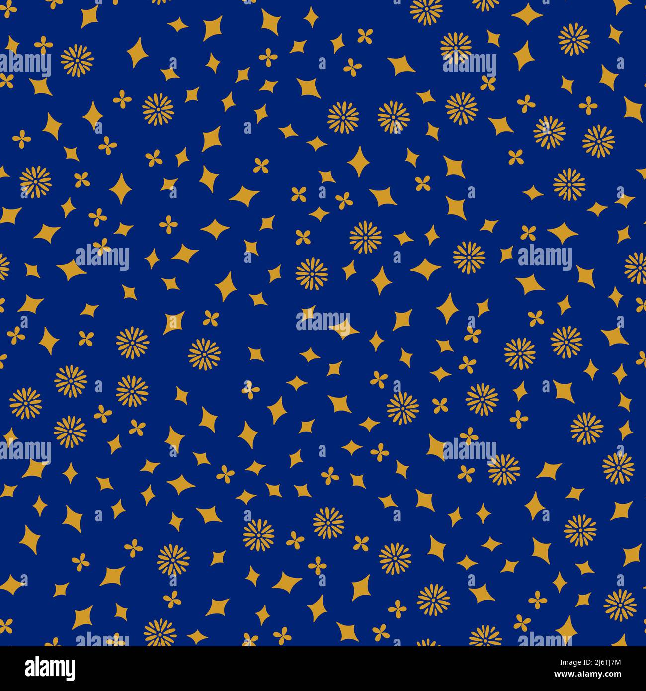 Boho Tiny stars and flowers ethnic seamless pattern. Folk surface ...