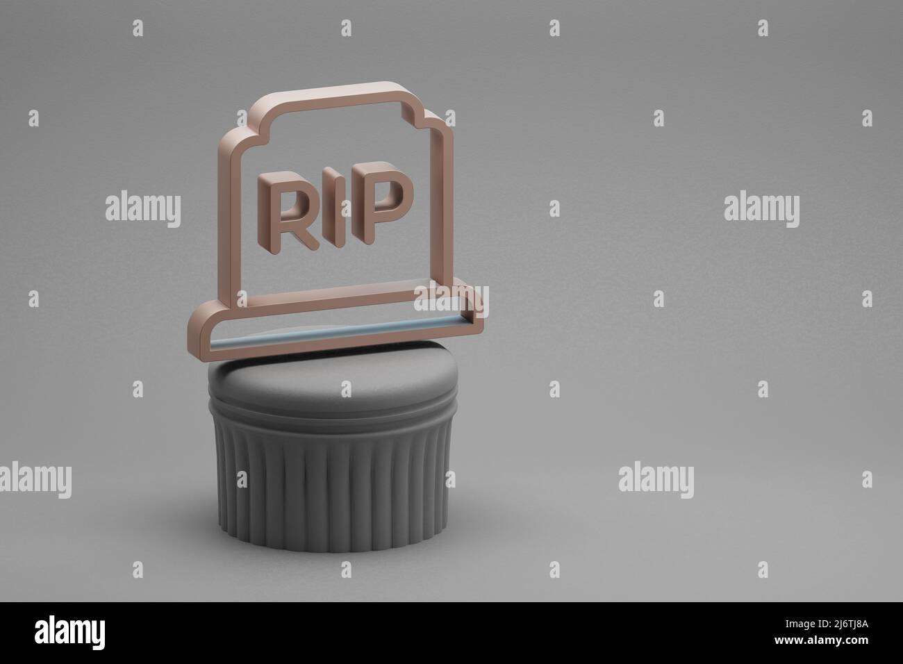 Beautiful abstract illustrations Halloween RIP symbol icons on a column ...