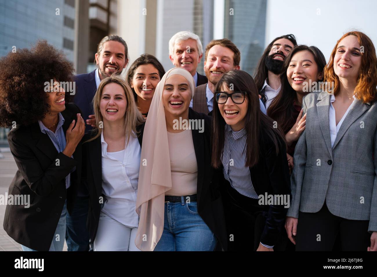 Team building office fun diversity hi-res stock photography and images ...
