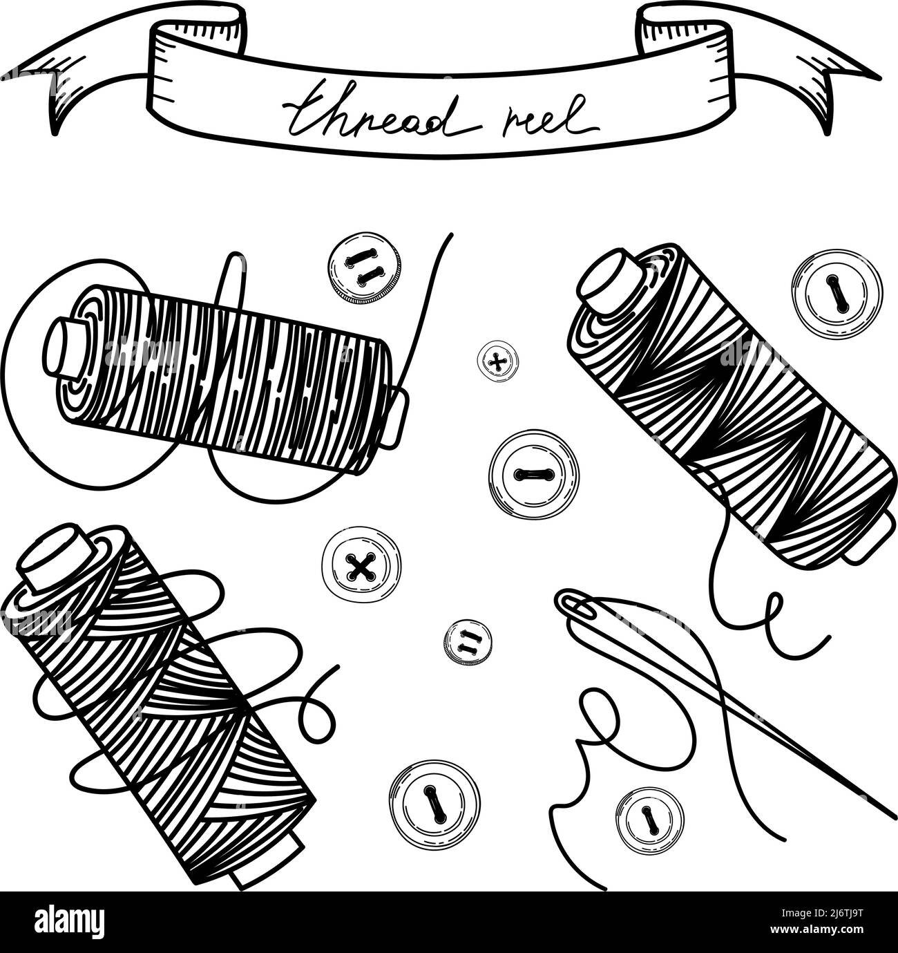 Bobbin rough Stock Vector Images - Alamy