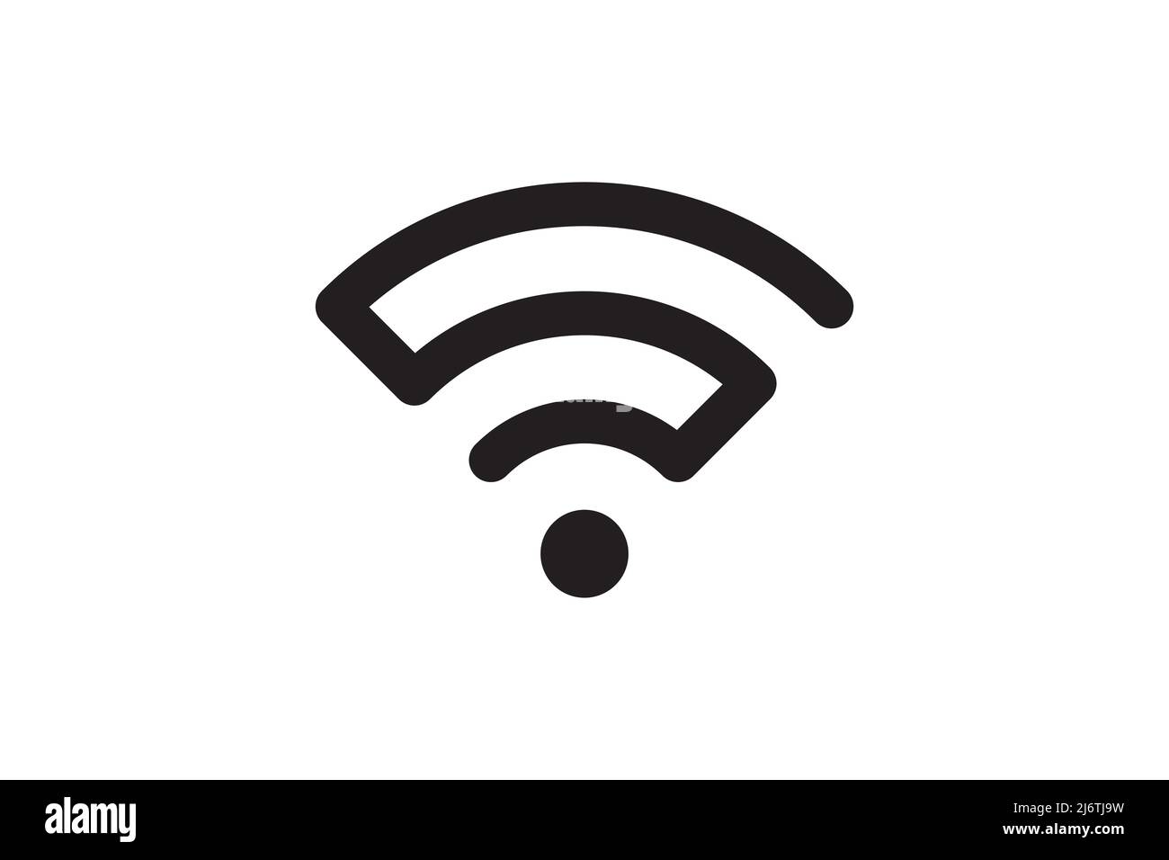 Wi Fi symbol signal connection. Vector wireless internet technology ...