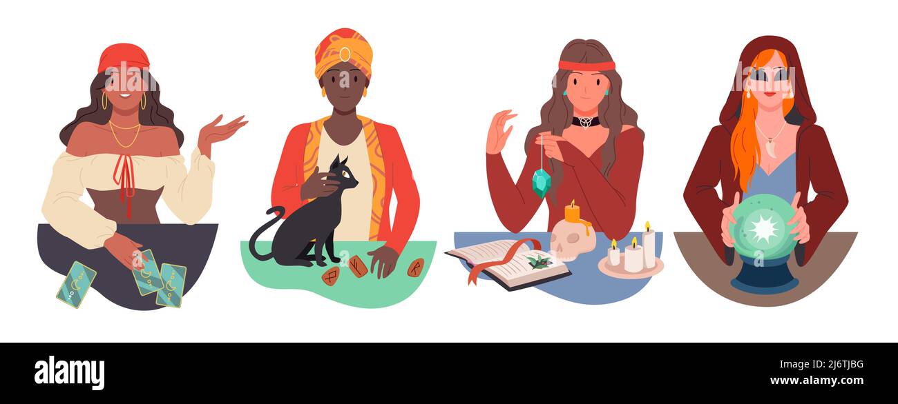 Big set of fortune teller medium Stock Vector Image & Art - Alamy