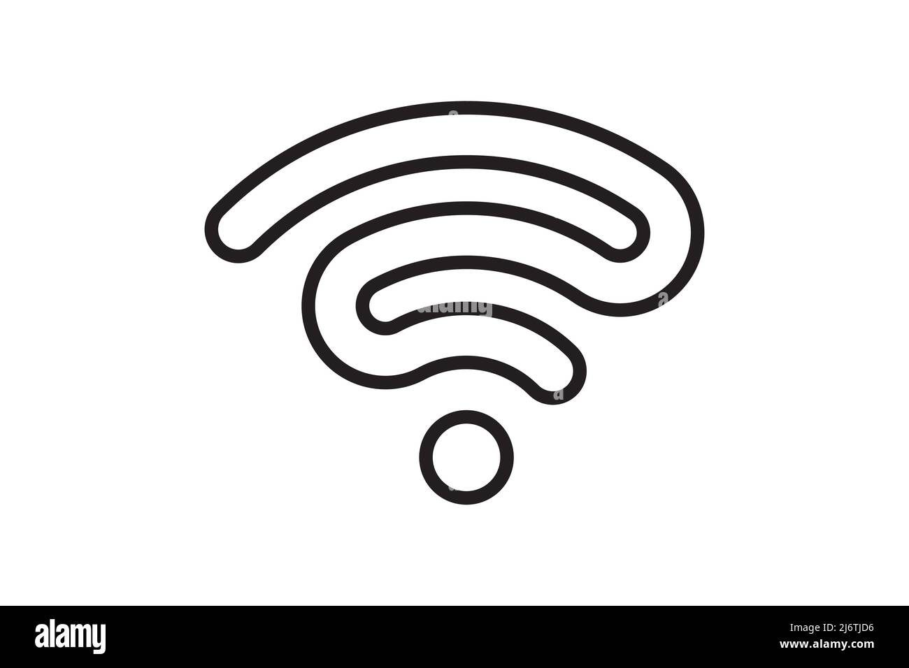 Wi Fi symbol signal connection. Vector wireless internet technology ...