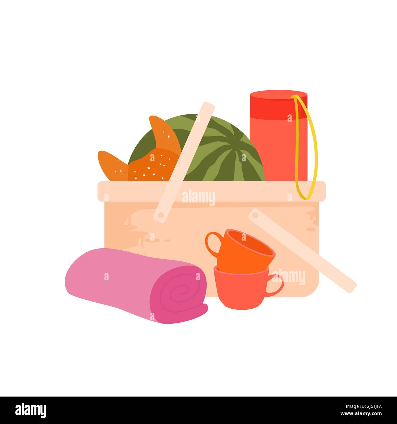 Colorful fruit basket on Stock Vector Images - Alamy