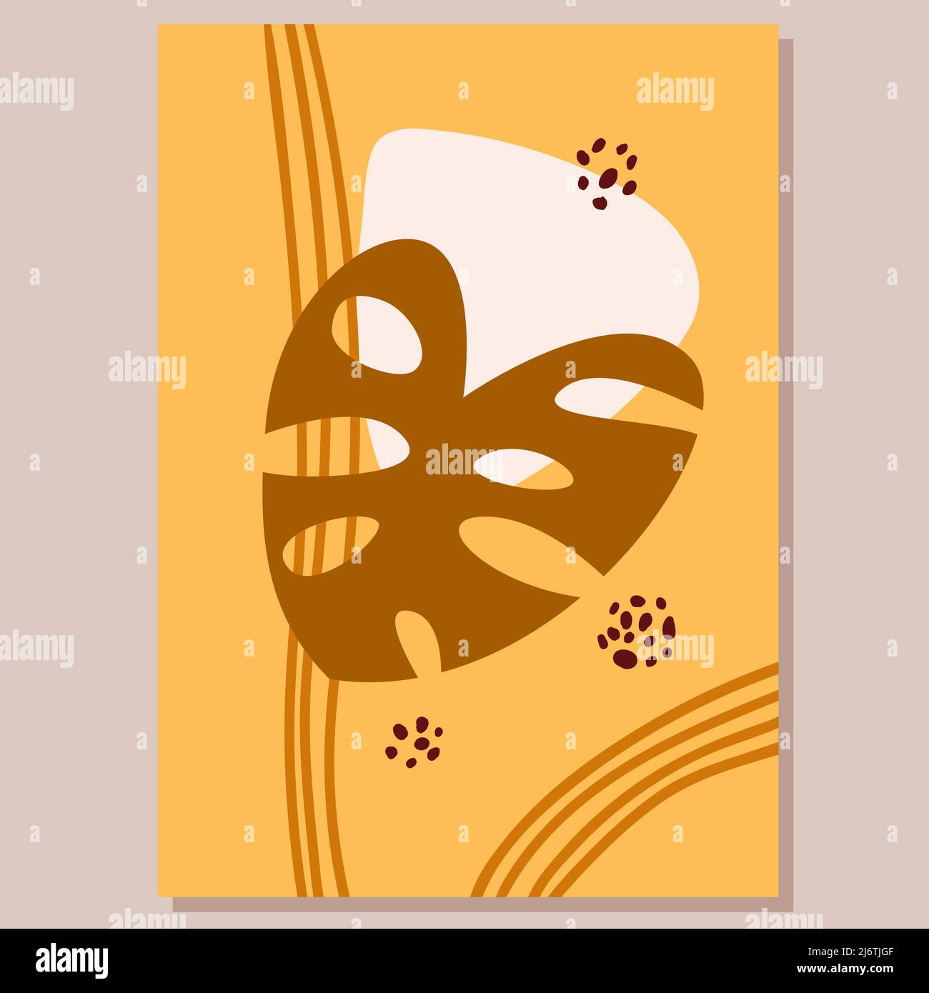 African jungle decorative poster Stock Vector Image & Art - Alamy