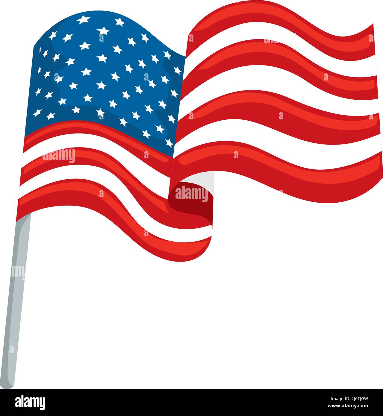 usa flag waving Stock Vector Image & Art - Alamy