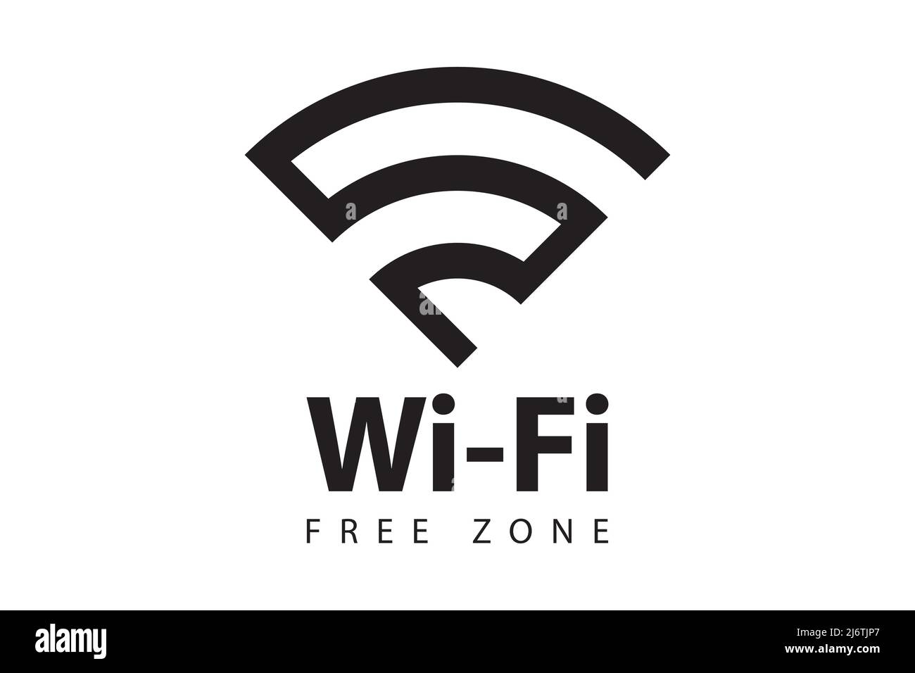 Wifi free zone symbol. Wireless signal sign. Mobile internet vector ...