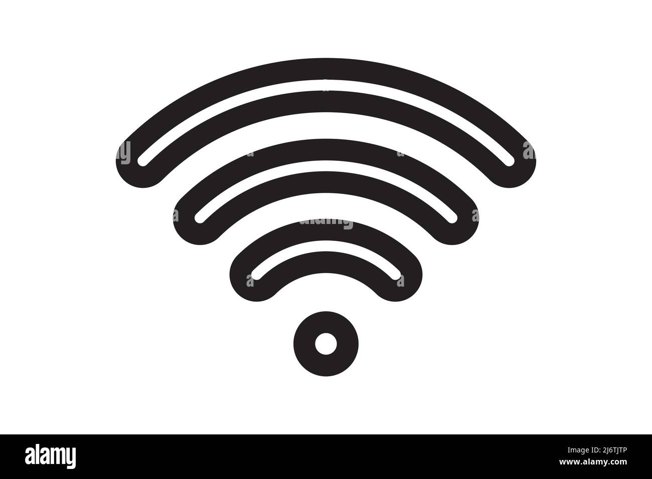 Wi Fi symbol signal connection. Vector wireless internet technology ...
