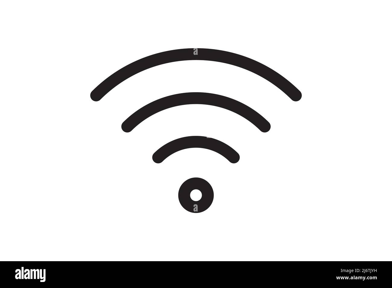 Wi Fi symbol signal connection. Vector wireless internet technology ...