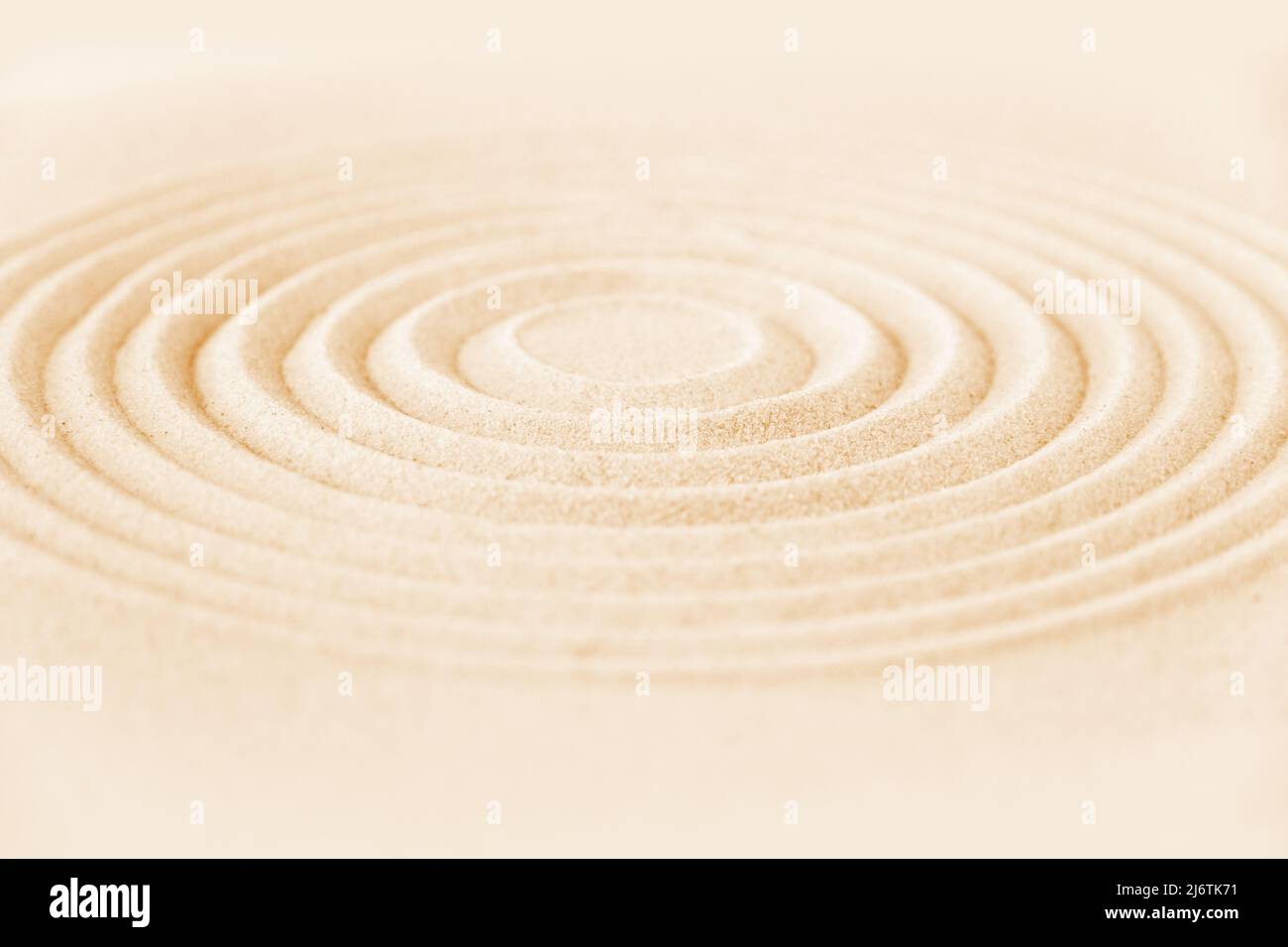 Circle in sand. Zen japanese garden background scene Stock Photo - Alamy