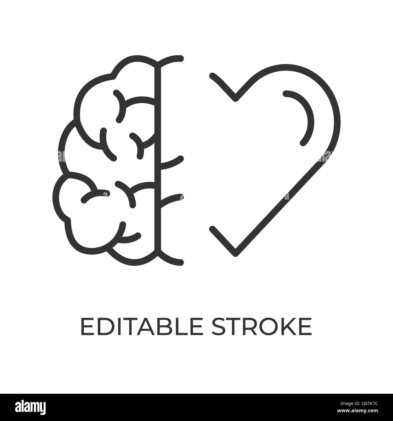 Brain heart balance. The struggle of emotions and rational thinking ...