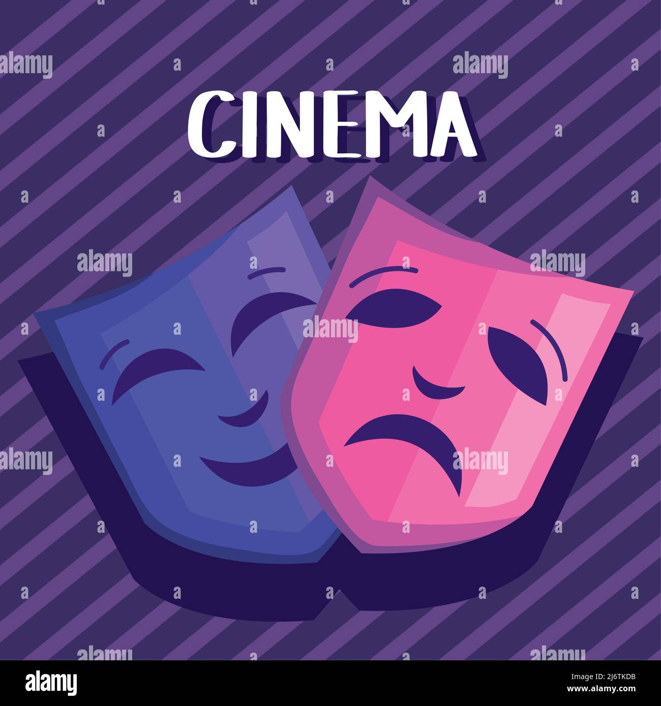 cinema lettering with masks Stock Vector Image & Art - Alamy