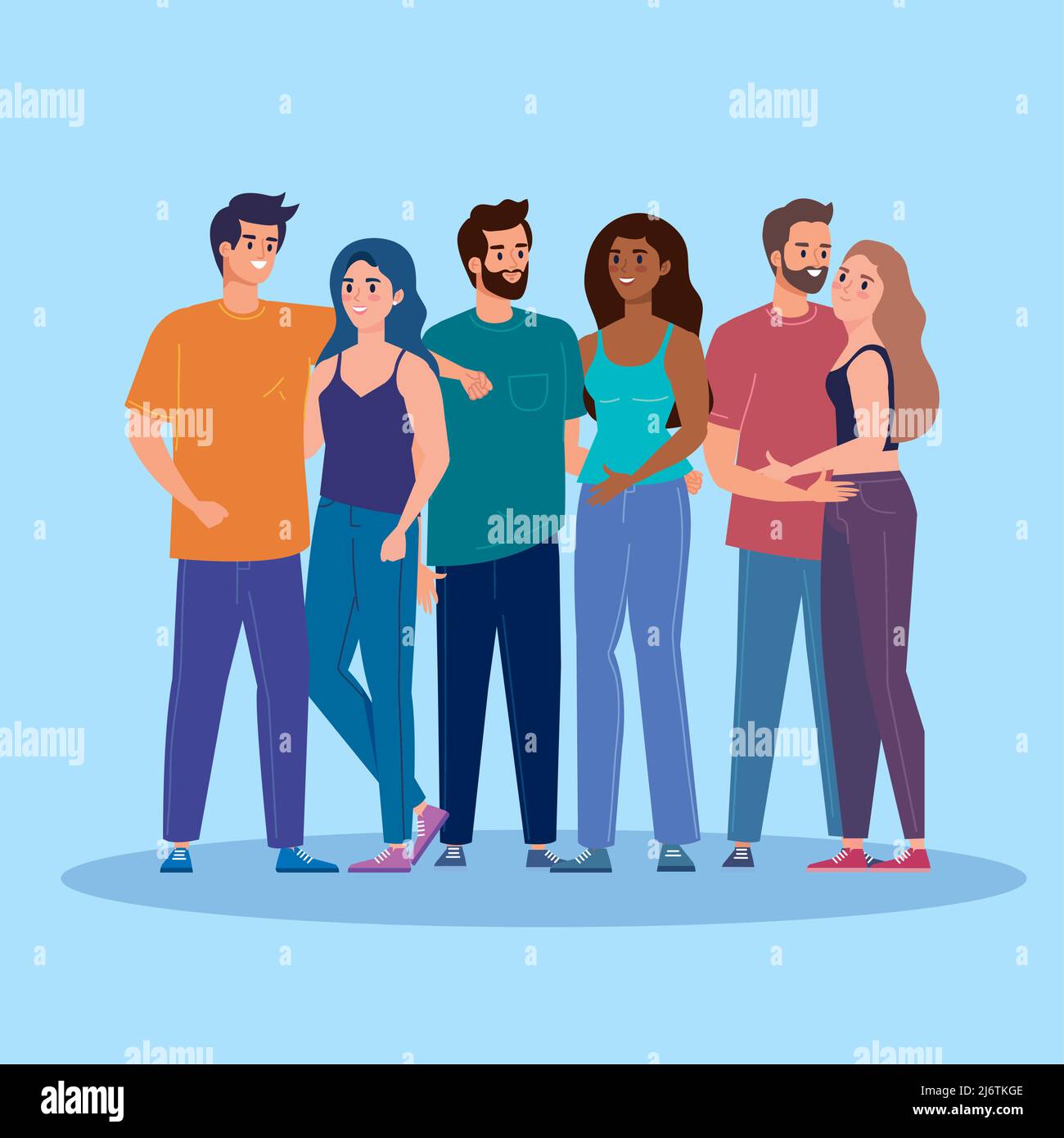 Three Lovers Couple Stock Vector Image And Art Alamy