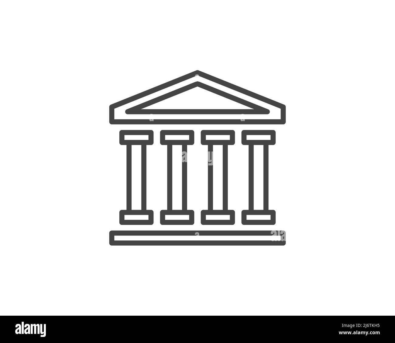 Government icon vector. Building construction symbol. Architecture ...