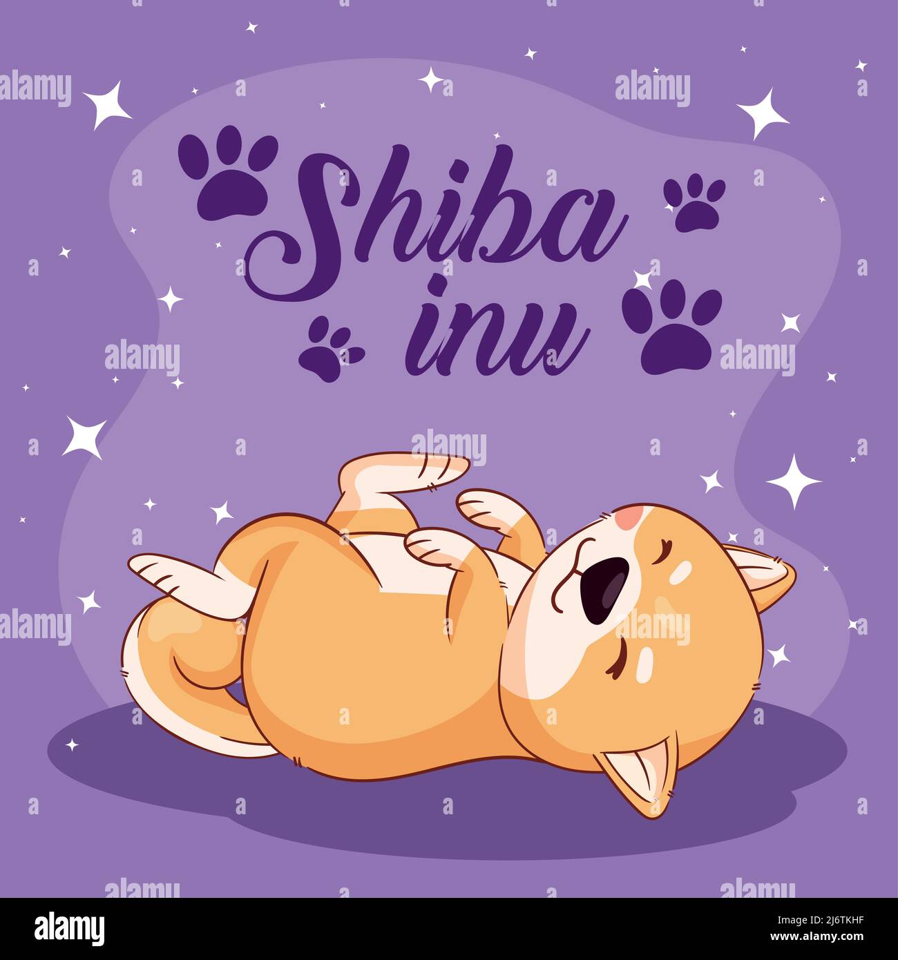 Japanese kawaii shiba inu Stock Vector Images - Alamy