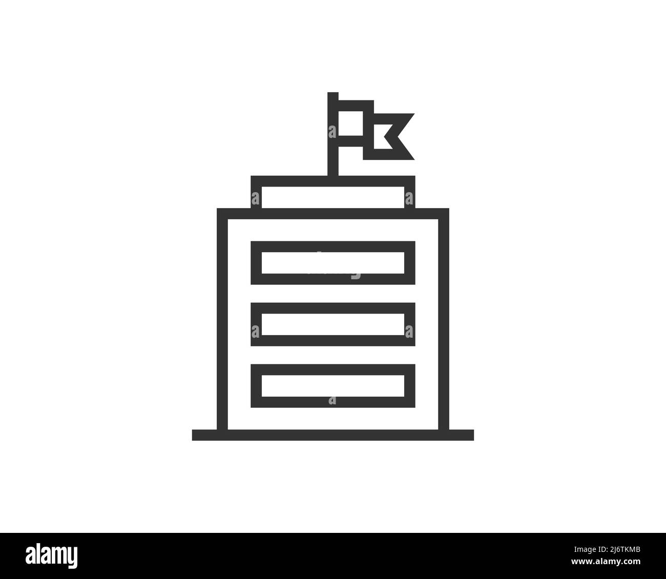 Government icon vector. Building construction symbol. Architecture ...