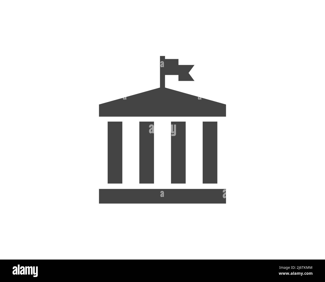 Government icon vector. Building construction symbol. Architecture ...