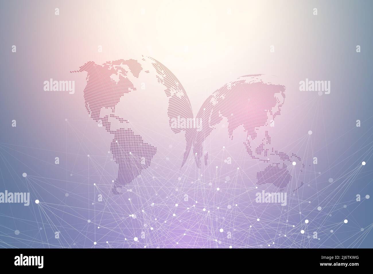 Global Network Connection Concept Social Network Communication In The