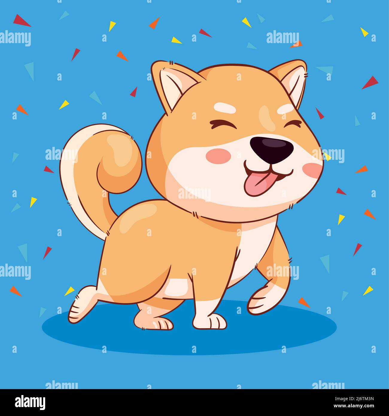 shiba inu walking character scene Stock Vector Image & Art - Alamy