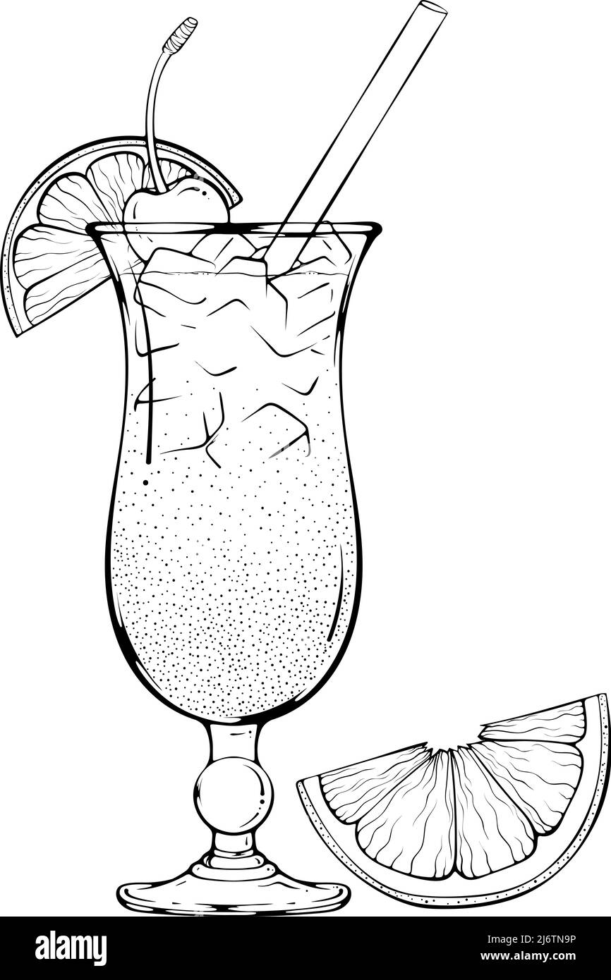 Line cocktail Black and White Stock Photos & Images - Alamy