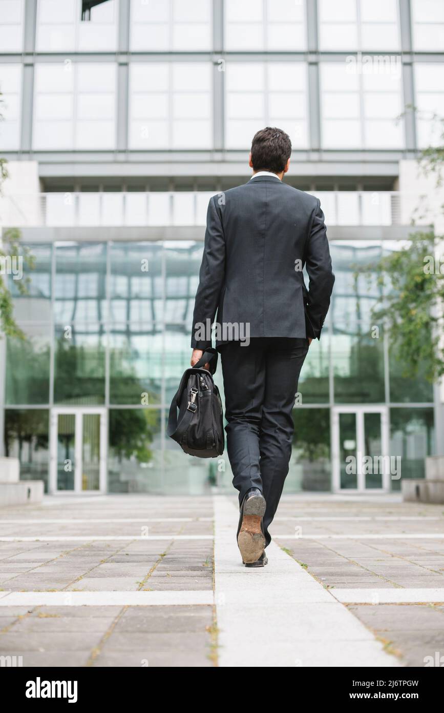Businessman going to work Stock Photo - Alamy