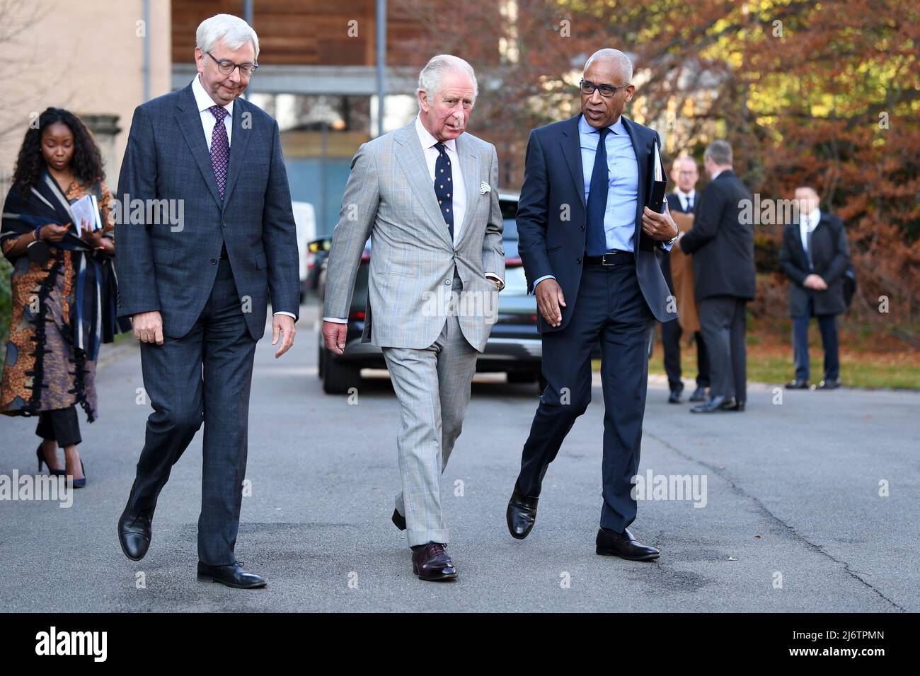 File photo dated 23-11-2021 of The Prince of Wales with Vice-Chancellor ...