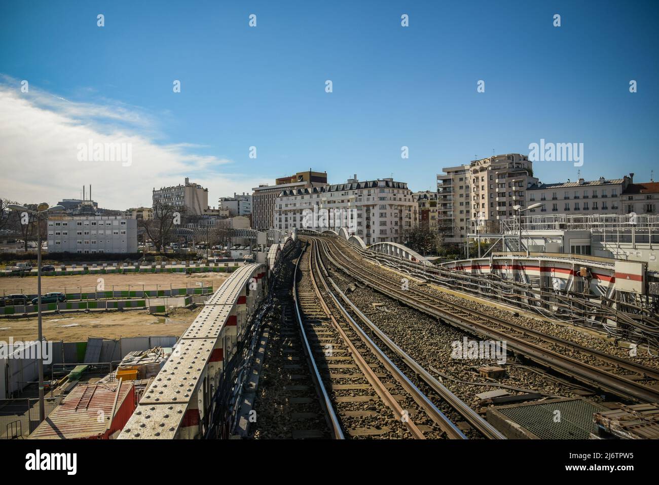 view of the metro railway network in Paris Stock Photo - Alamy