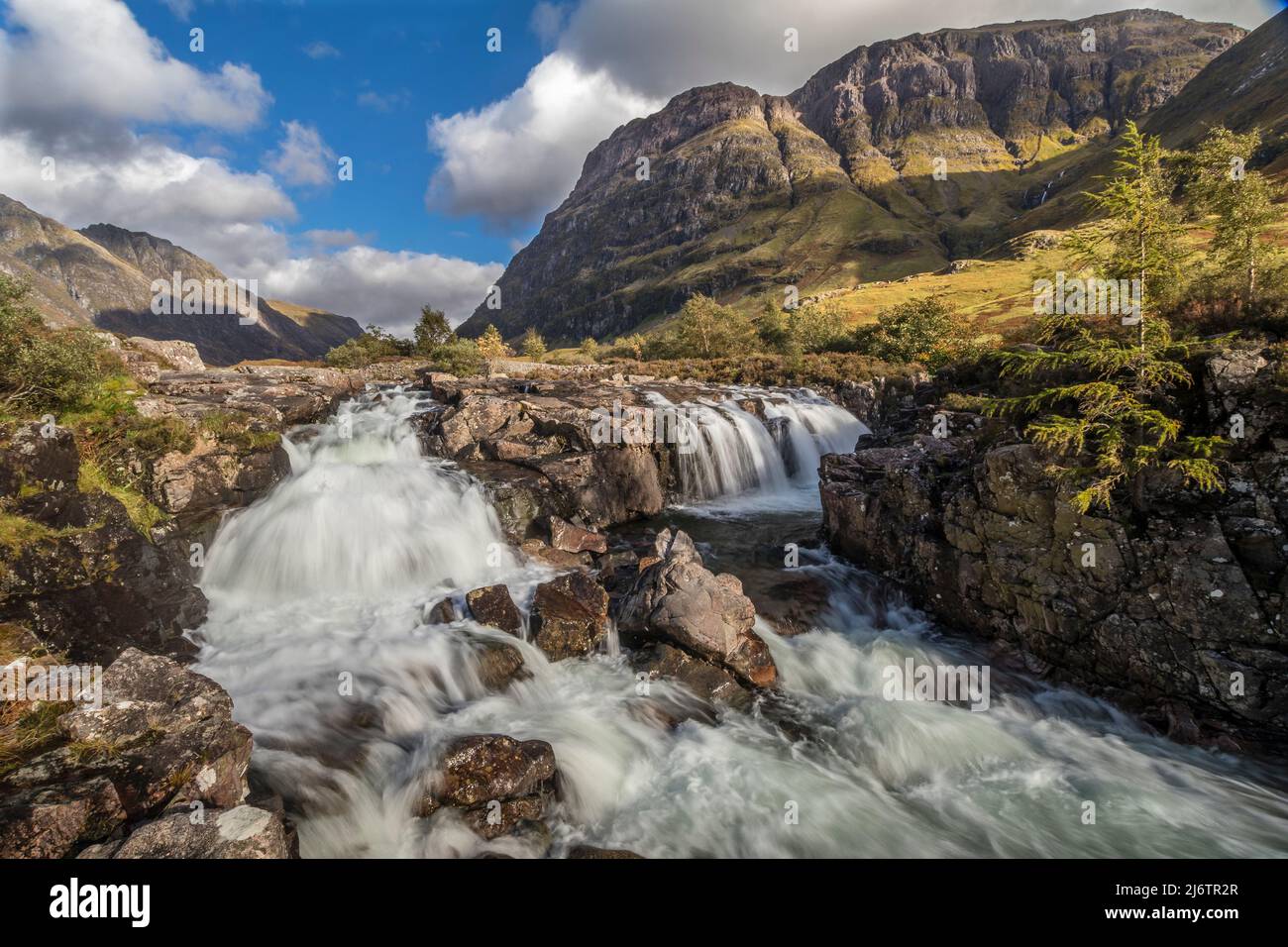 Clachaig Falls in Glencoe, Scotland Stock Photo - Alamy