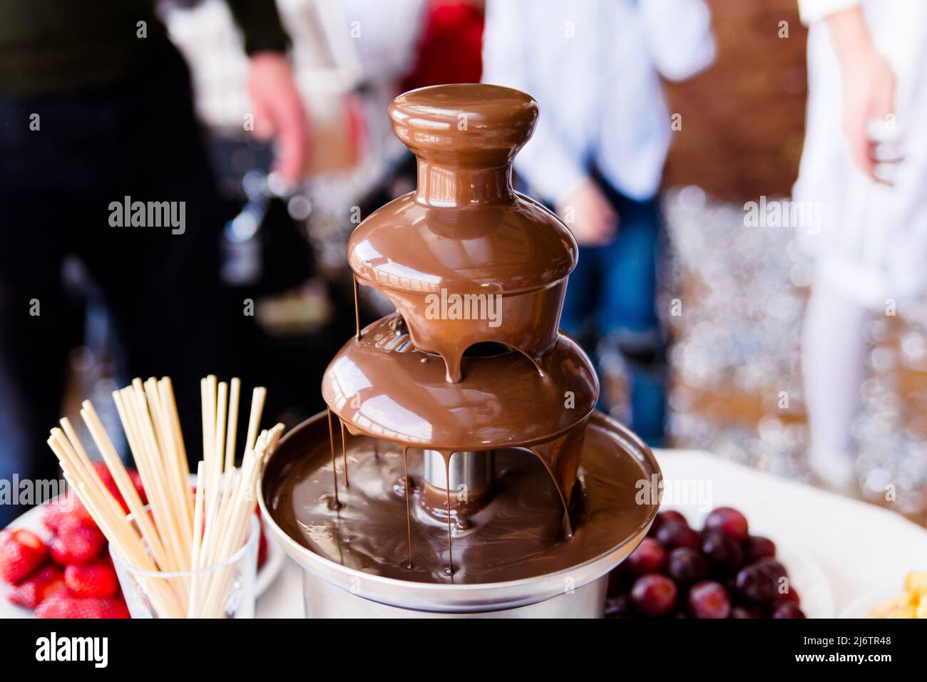 Chocolate Fountain With Marshmallows