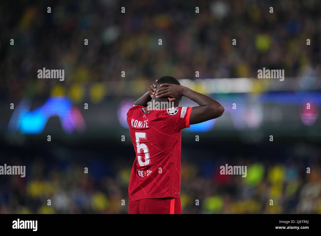 Villarreal, Spain. May 3, 2021, Ibrahim Konate of Liverpool FC during ...