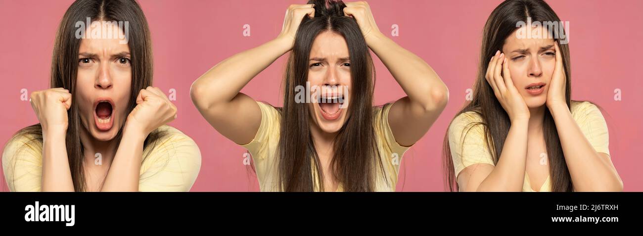 Same person different emotions hi-res stock photography and images - Alamy