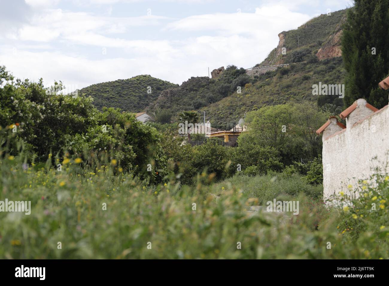 Landscape in the Almanzora Valley, Spain Stock Photo - Alamy