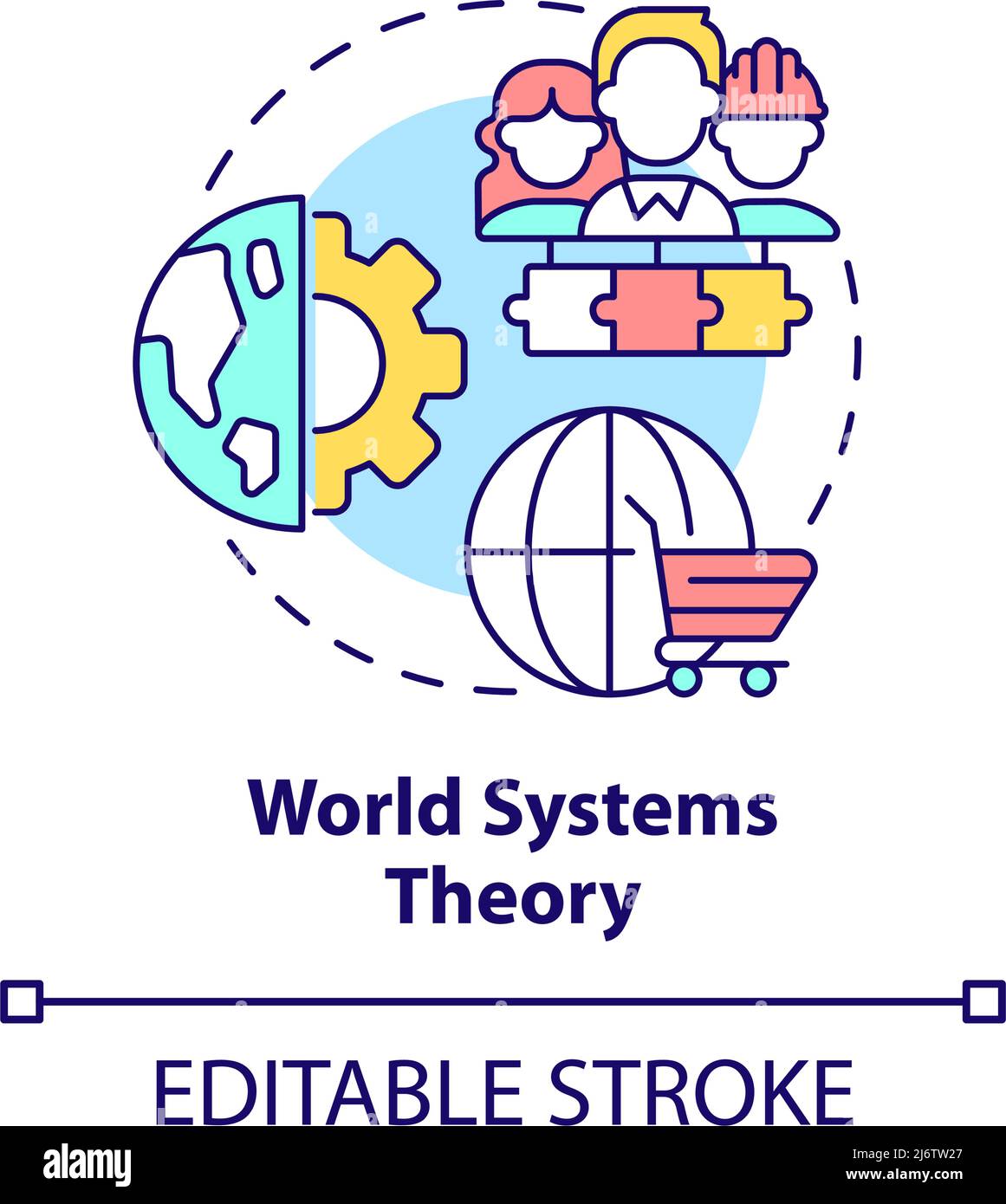 World systems theory concept icon Stock Vector Image & Art - Alamy