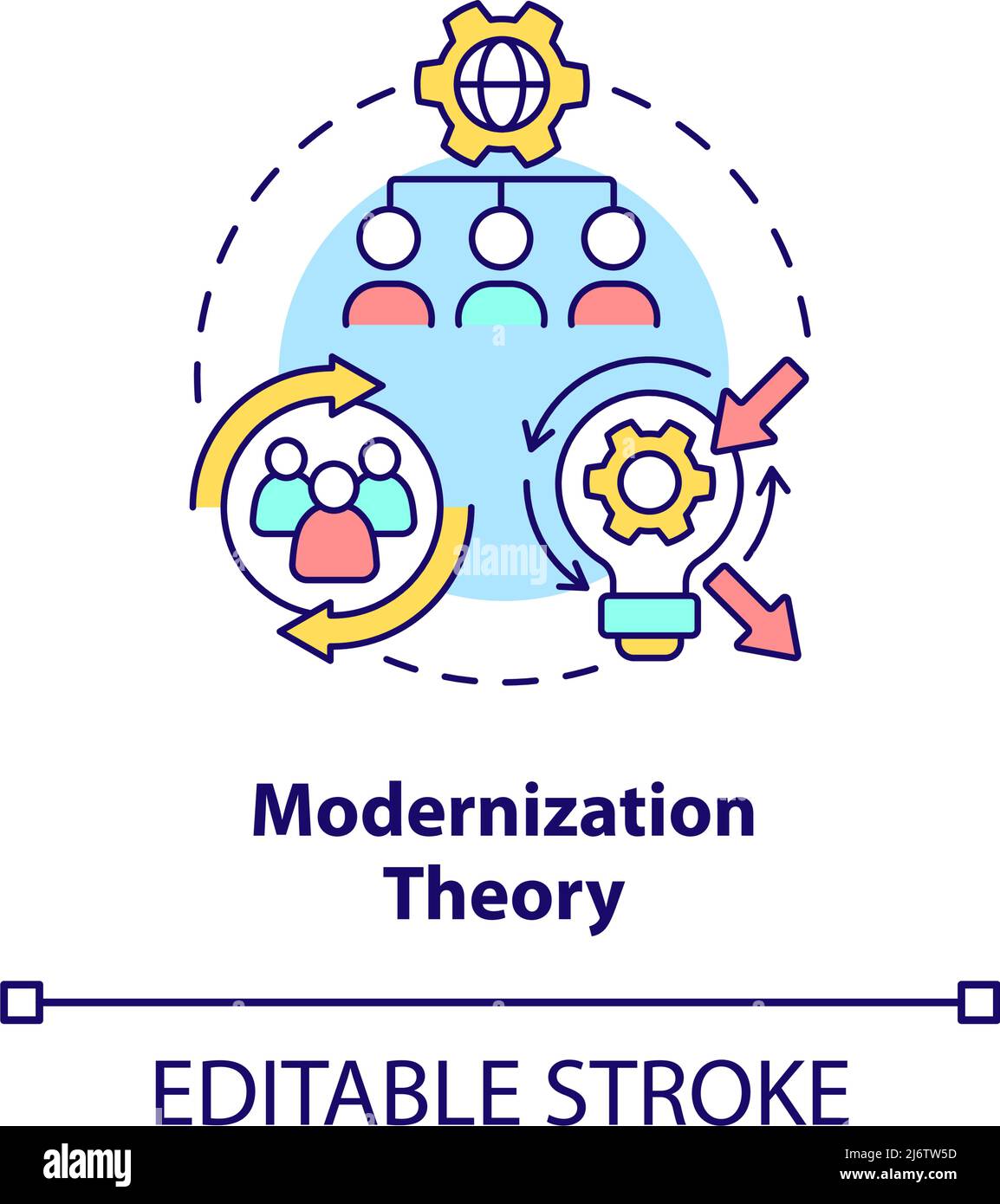Modernization theory concept icon Stock Vector Image & Art - Alamy