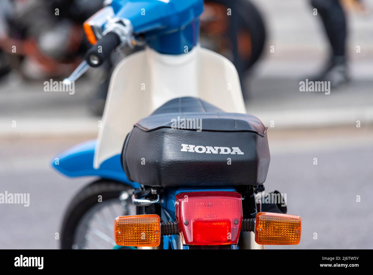 Classic Honda Super Cub underbone motorcycle at the Southend Shakedown ...