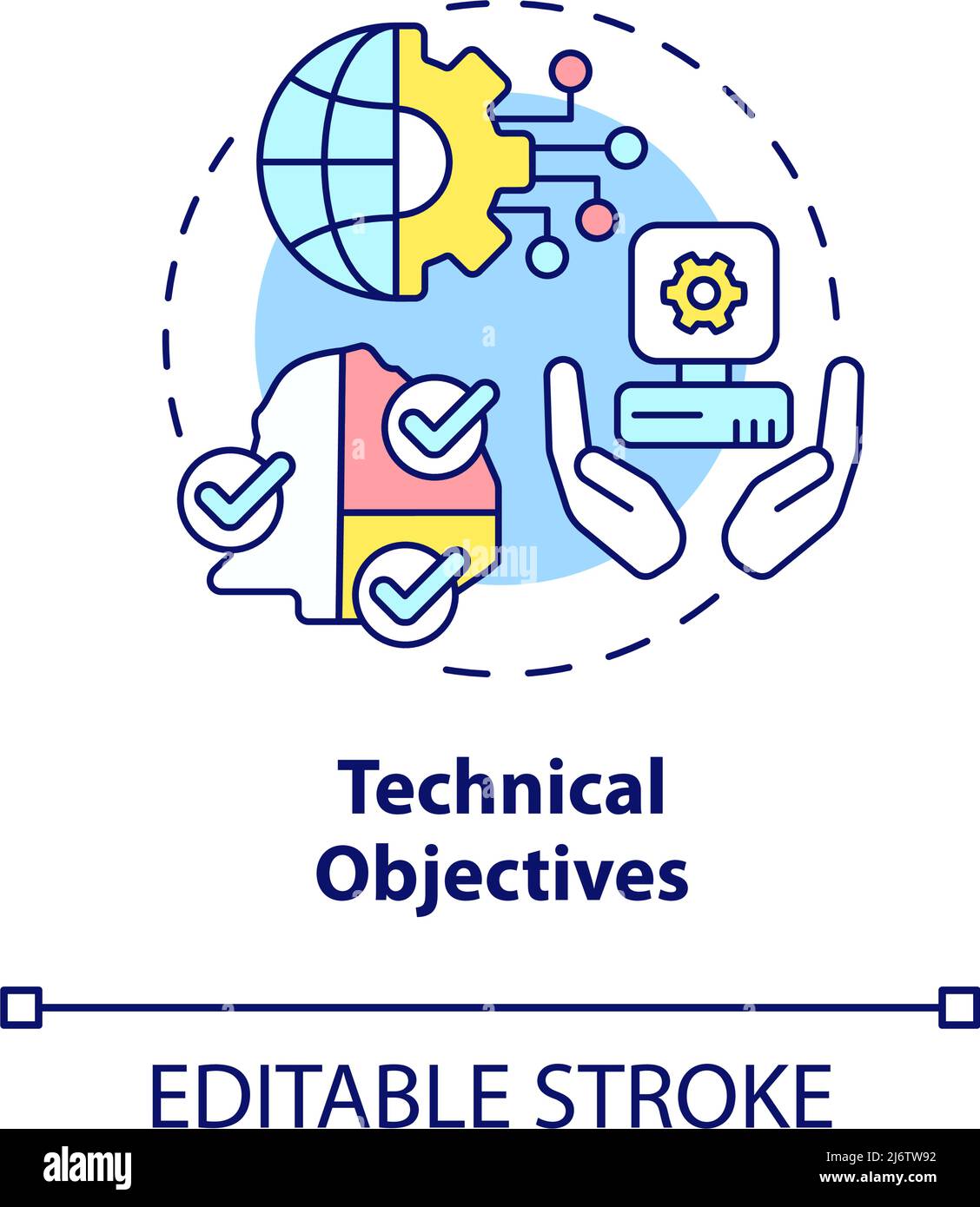 Technical objectives concept icon Stock Vector Image & Art - Alamy