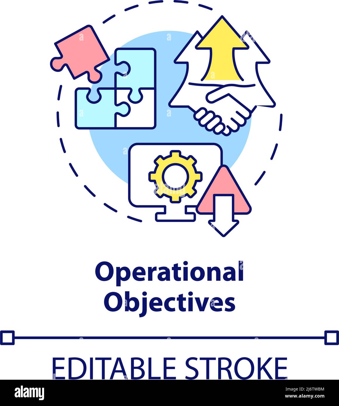 Operational objectives concept icon Stock Vector Image & Art - Alamy