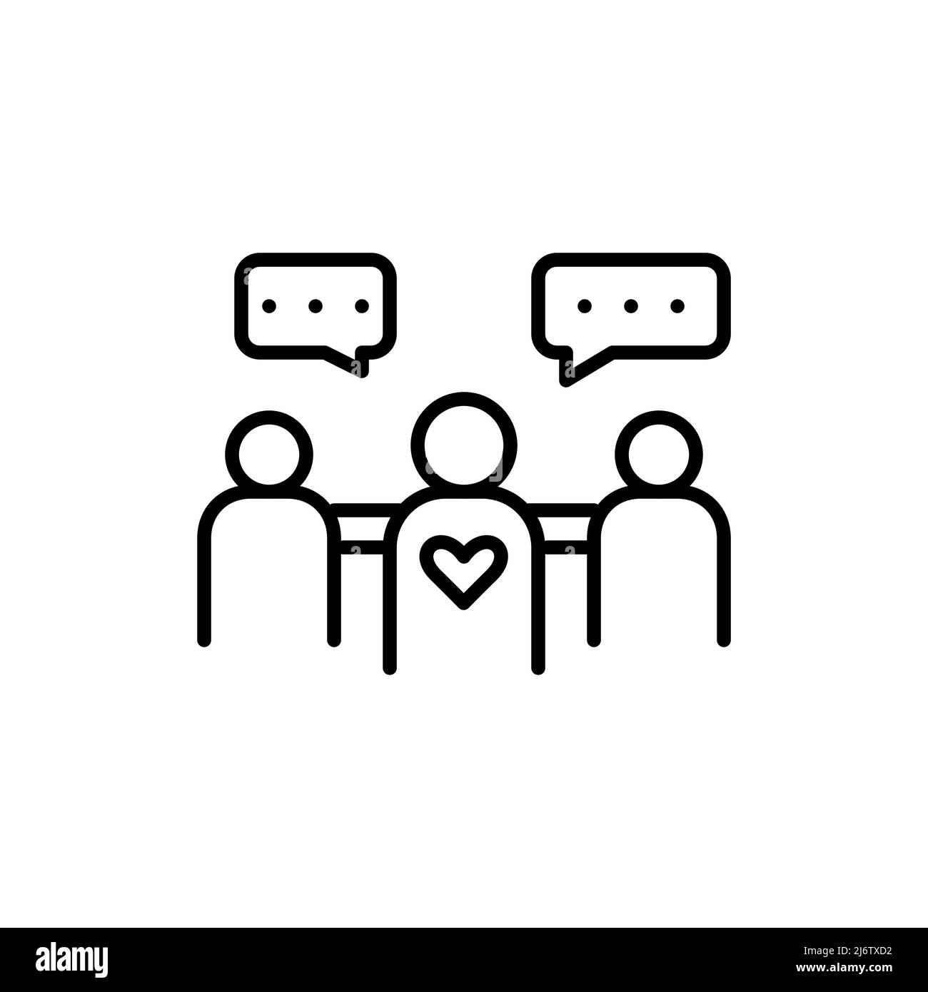 Support group as part of mental health achievement. Pixel perfect ...