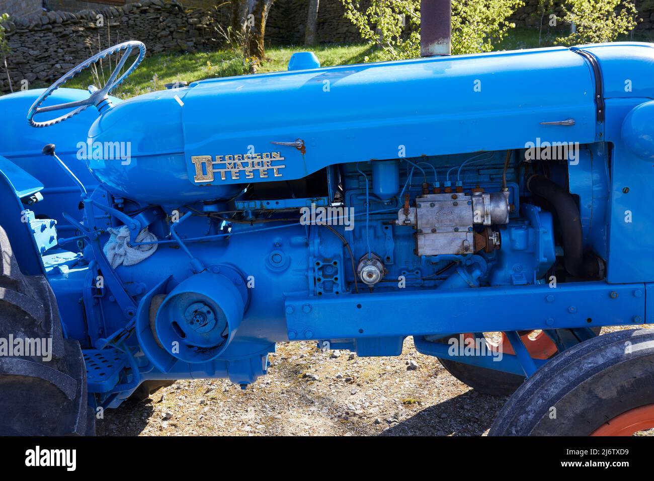 Still running the 1959 Fordson Major Diesel tractor working in the Dales, North Yorkshire Stock ...