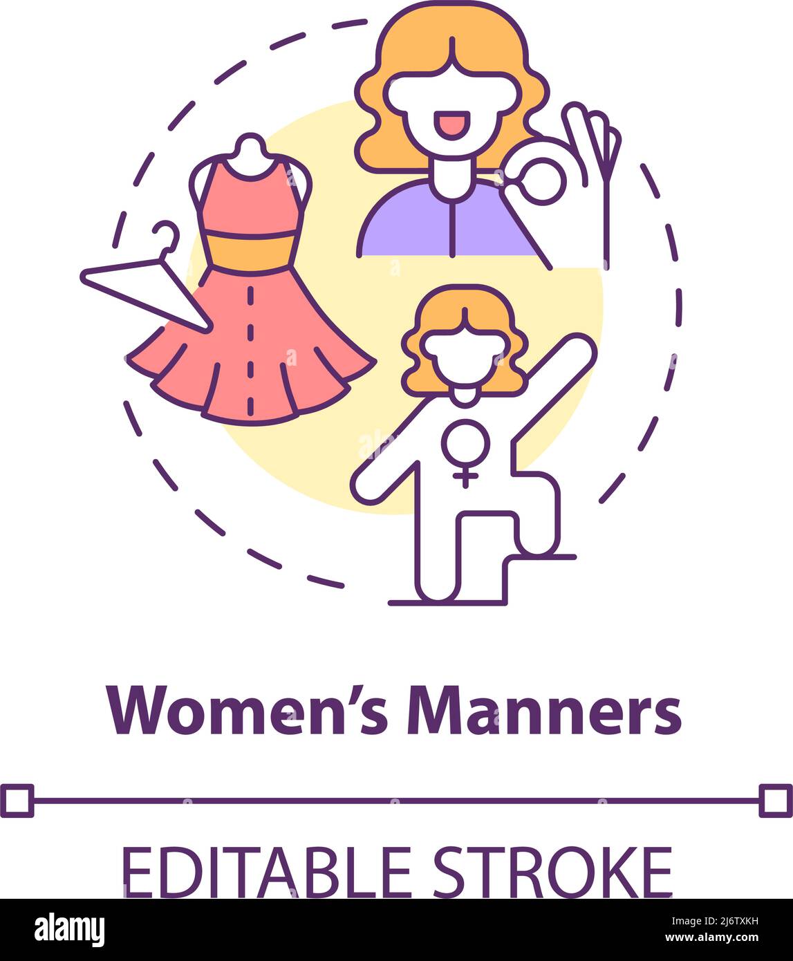 Polite manners Stock Vector Images - Alamy