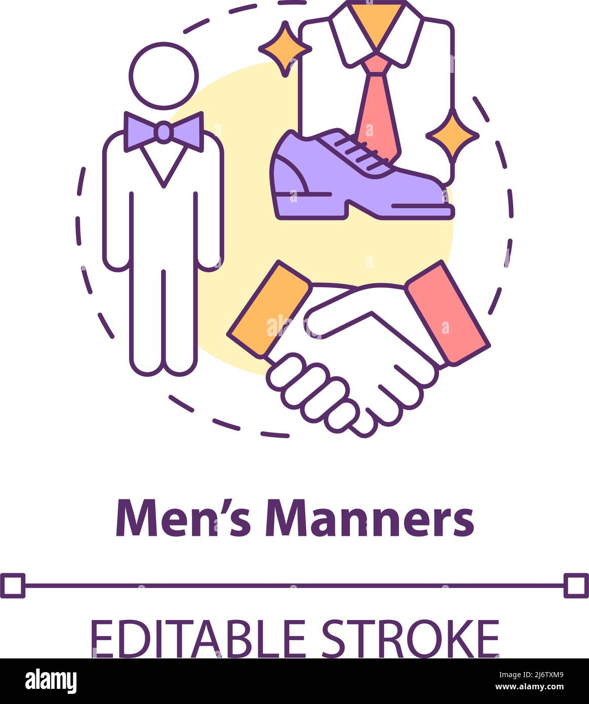 Manner illustration manners Stock Vector Images - Alamy