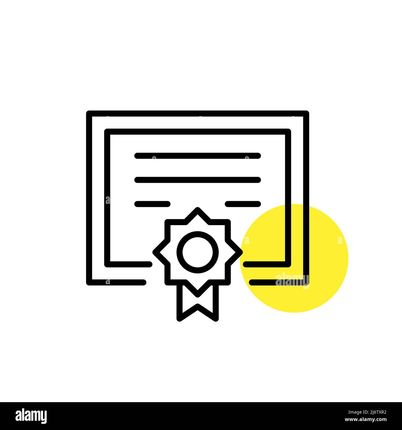 Graduation degree diploma. Pixel perfect, editable stroke line art icon ...