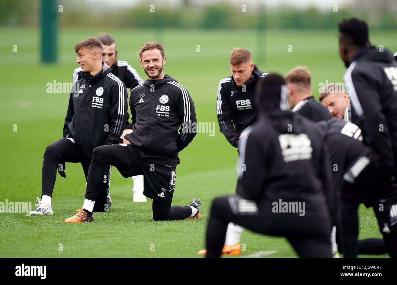 Leicester City's James Maddison during a training session at the LCFC ...