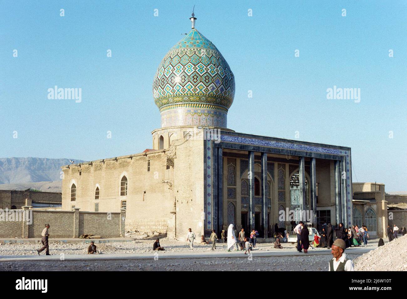 Shiraz Iran 1976 – façade and dome of New Mosque in Shiraz, Fars ...