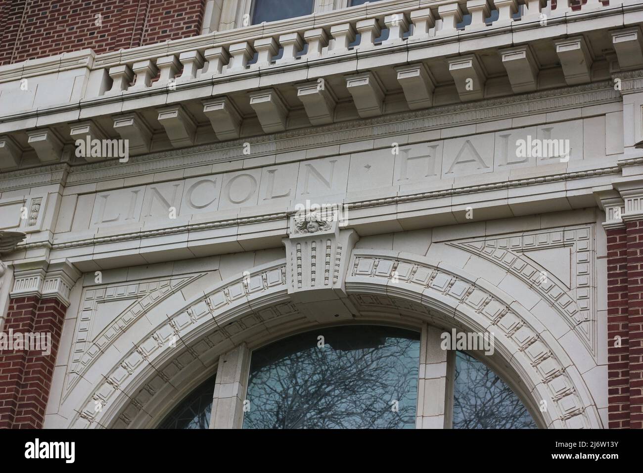 Entrance to Lincoln Hall in Urbana, Illinois, USA Stock Photo - Alamy