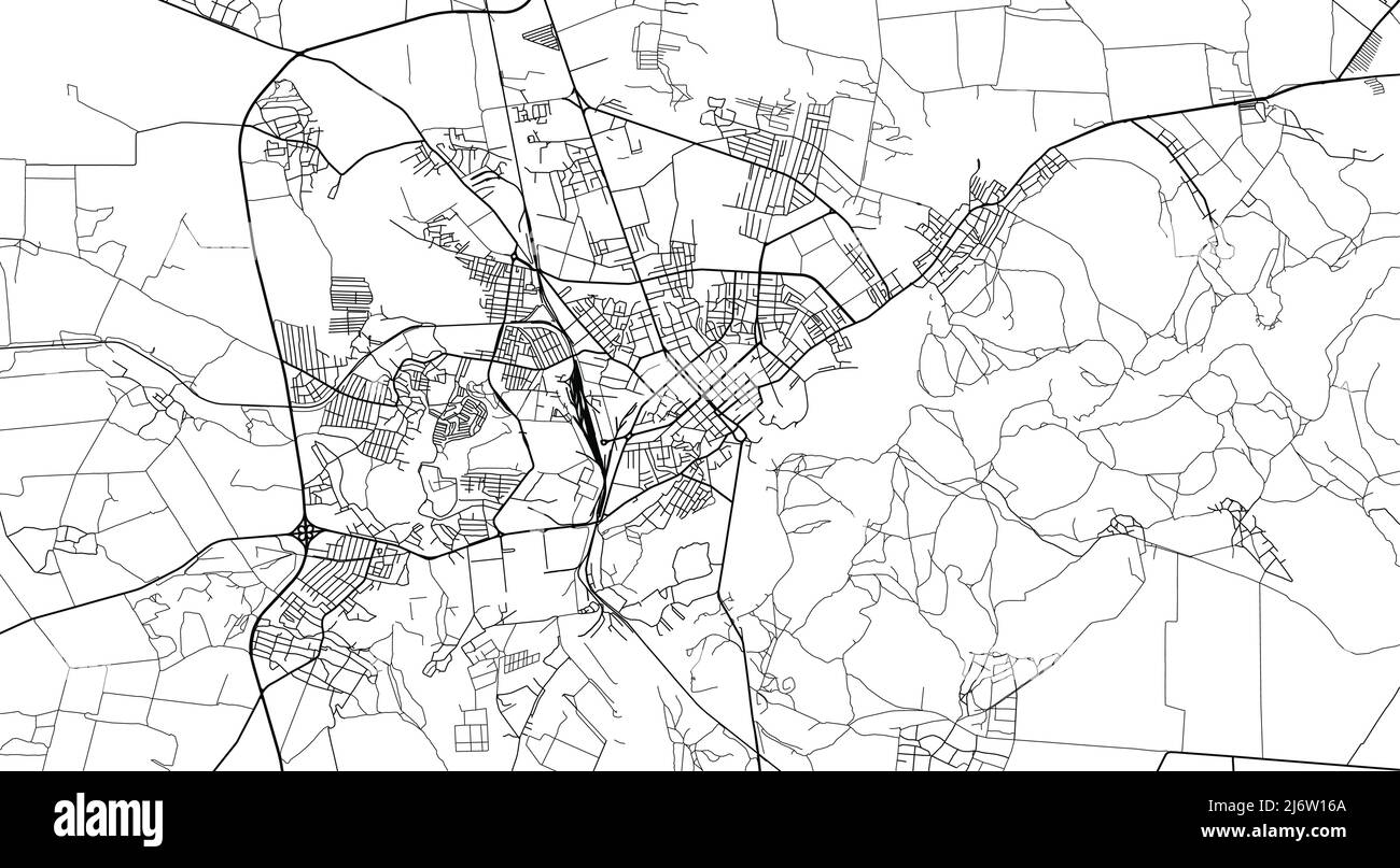 Urban vector city map of Chernihiv, Ukraine, Europe Stock Vector Image ...