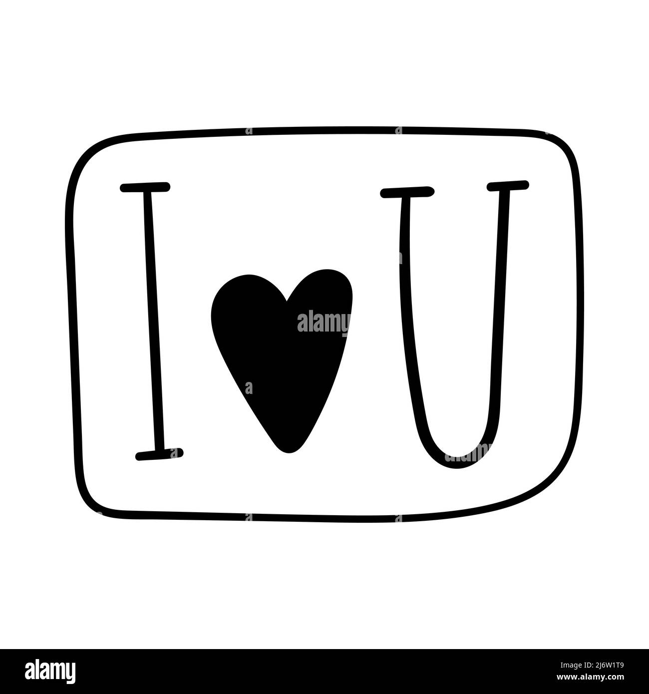 Symbols - I love you. Simple decorative text element design for ...