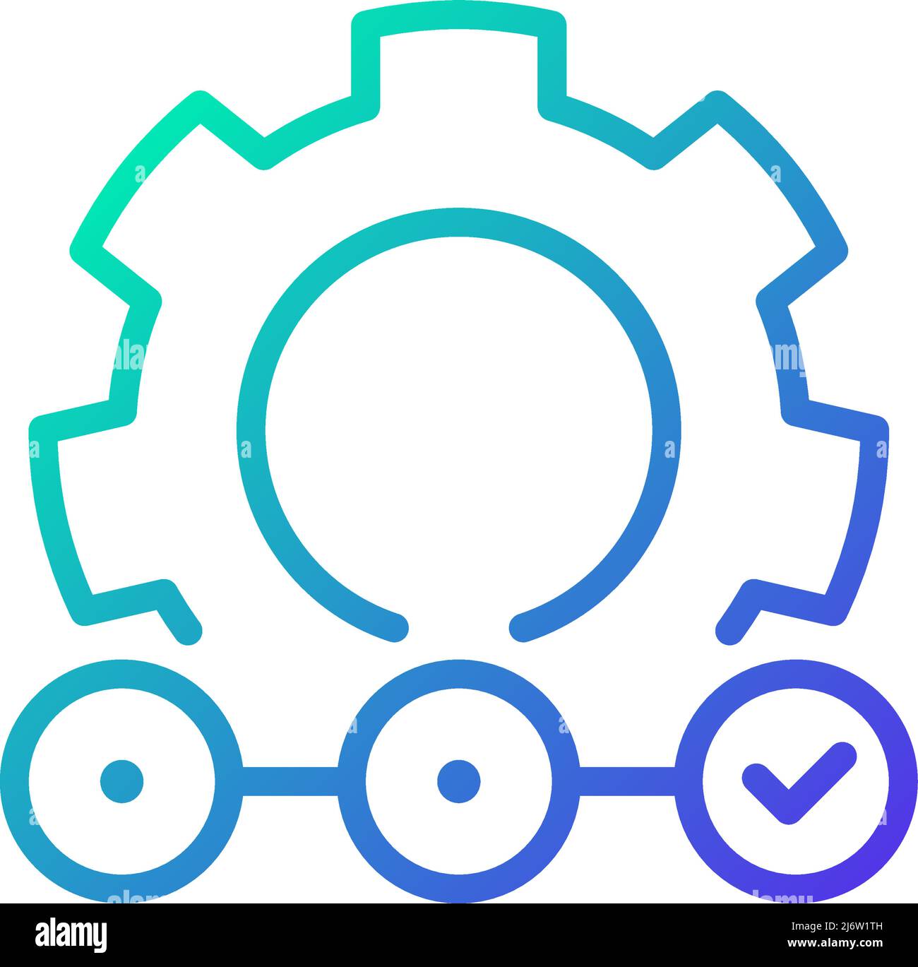 Supply chain gradient linear vector icon Stock Vector Image & Art - Alamy