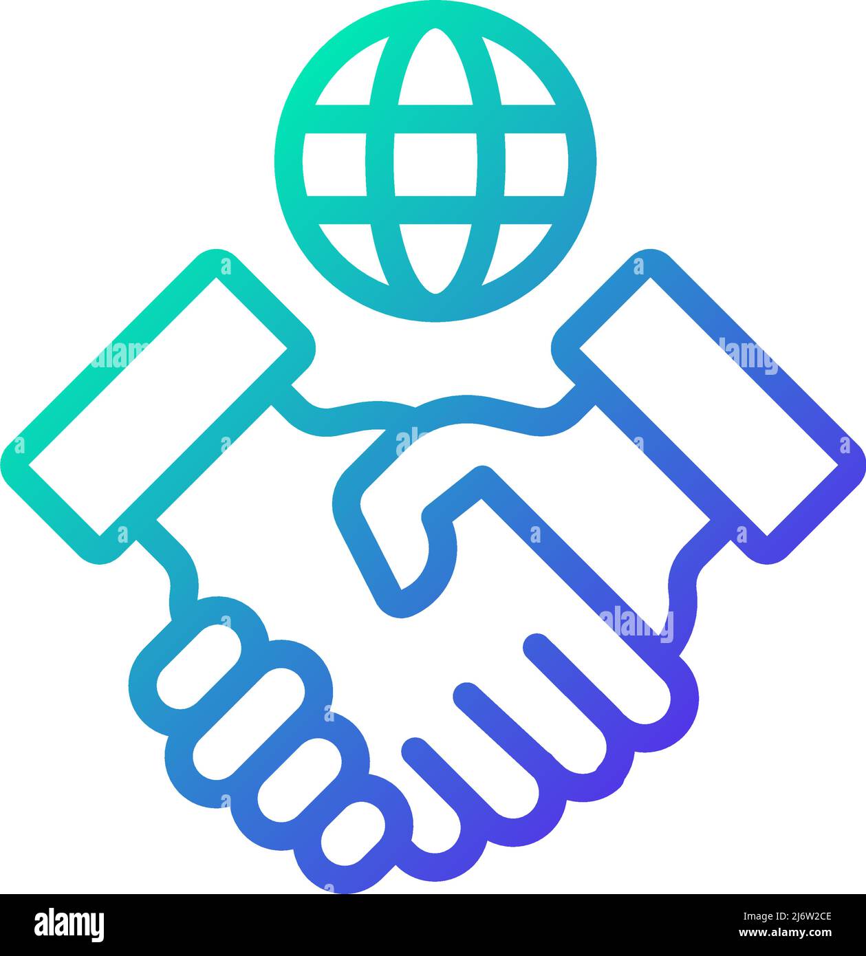 International company gradient linear vector icon Stock Vector Image ...