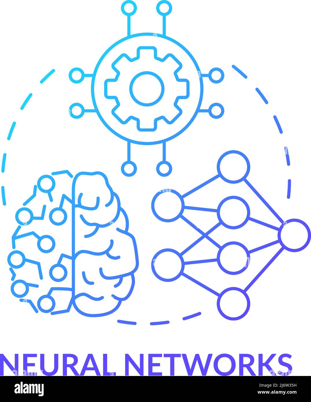 Neural networks brain Cut Out Stock Images & Pictures - Alamy